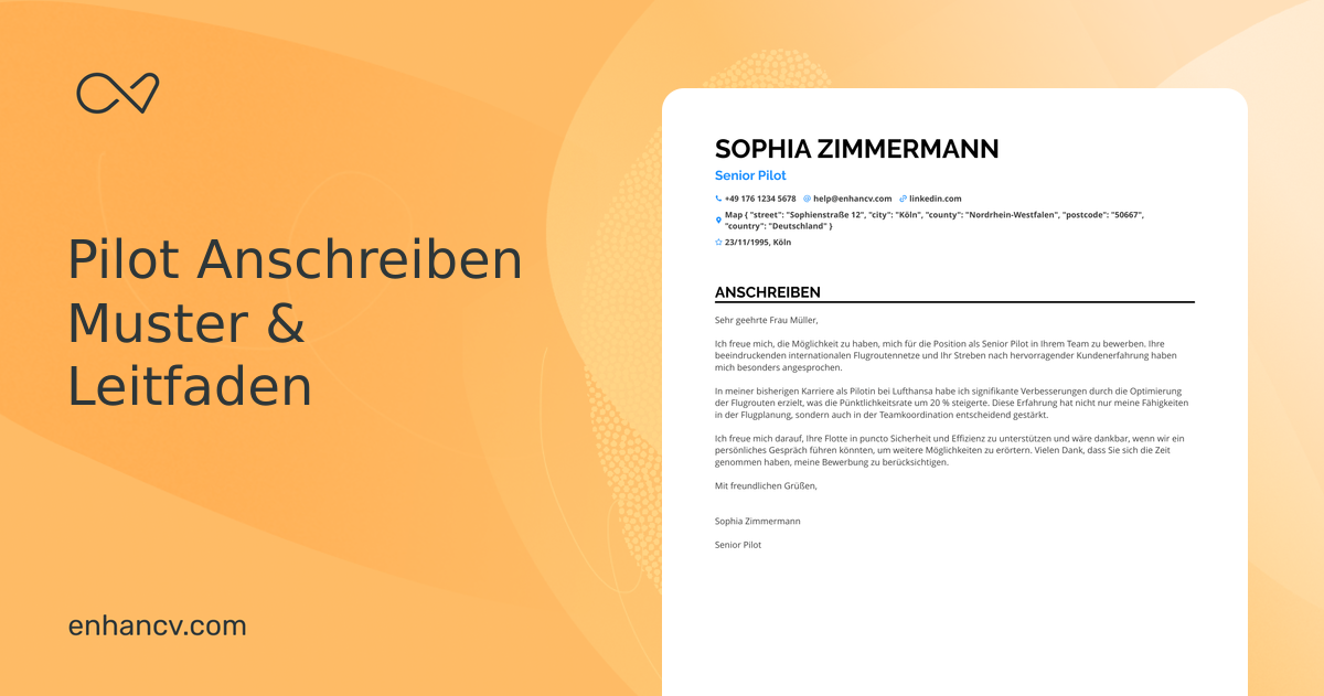 Pilot Bewerbungsschreiben Beispiele für 2026