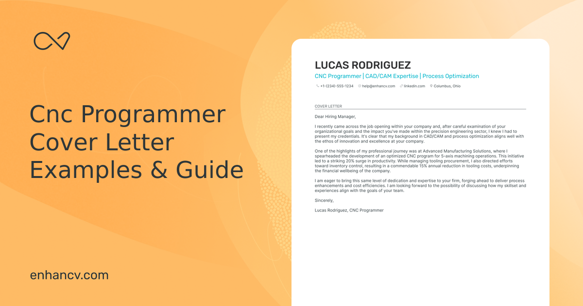 Professional Cnc Programmer Cover Letter Examples and Template for 2025 ...