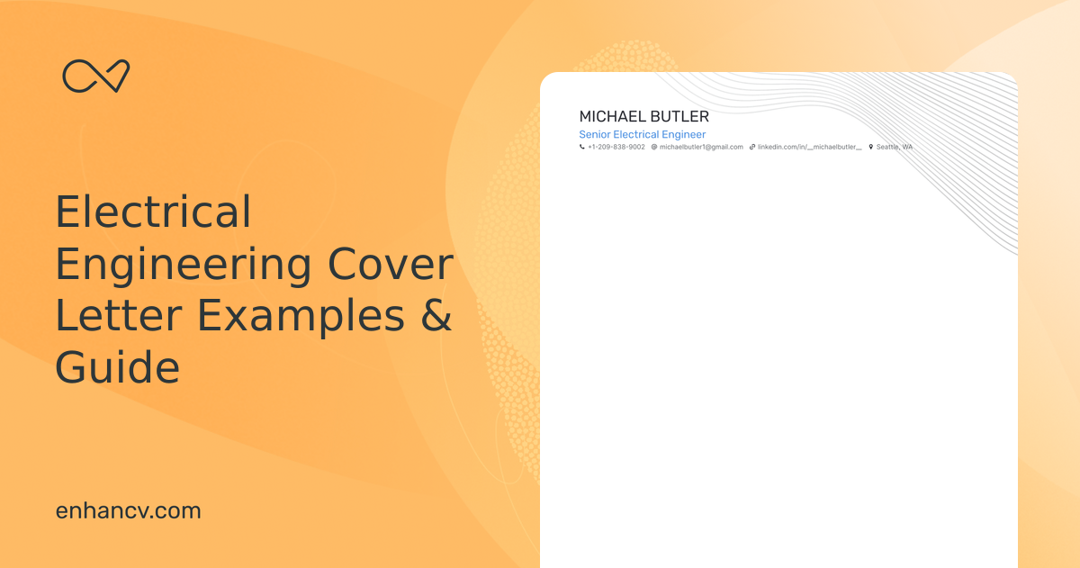 Real Electrical Engineering Cover Letter Example for 2024