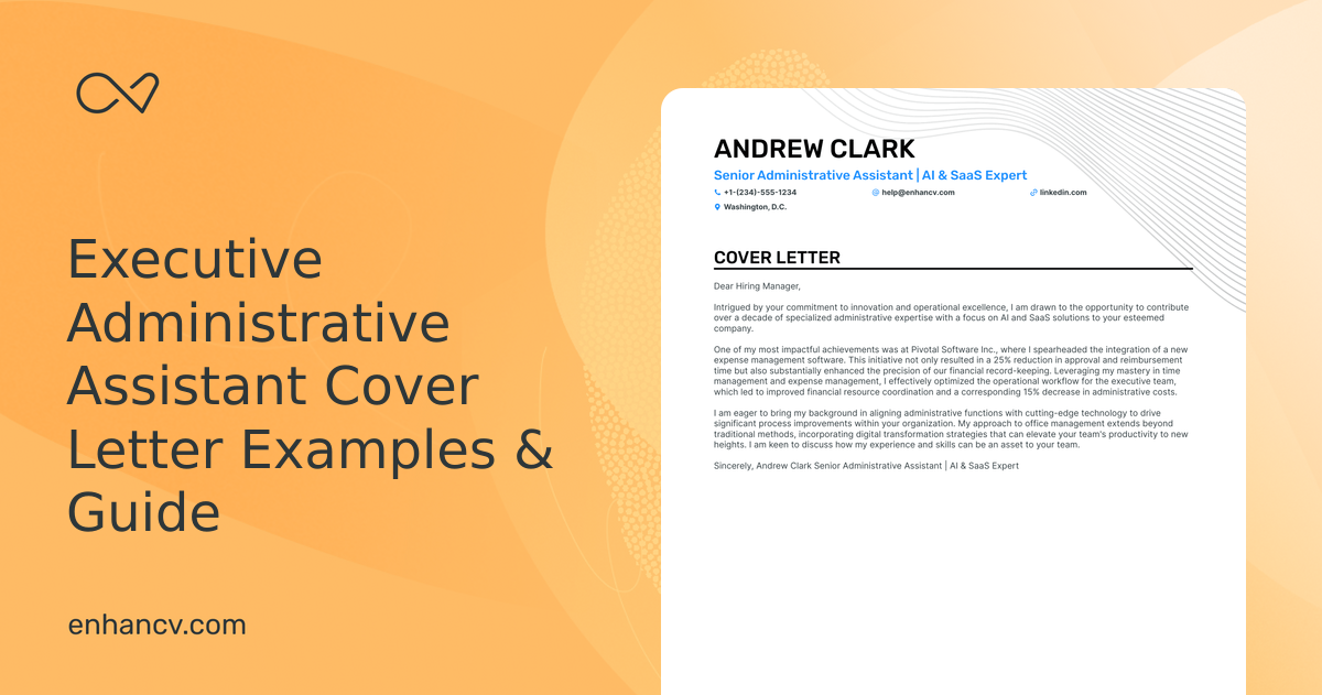Executive Administrative Assistant Cover Executive Assistant Vs.