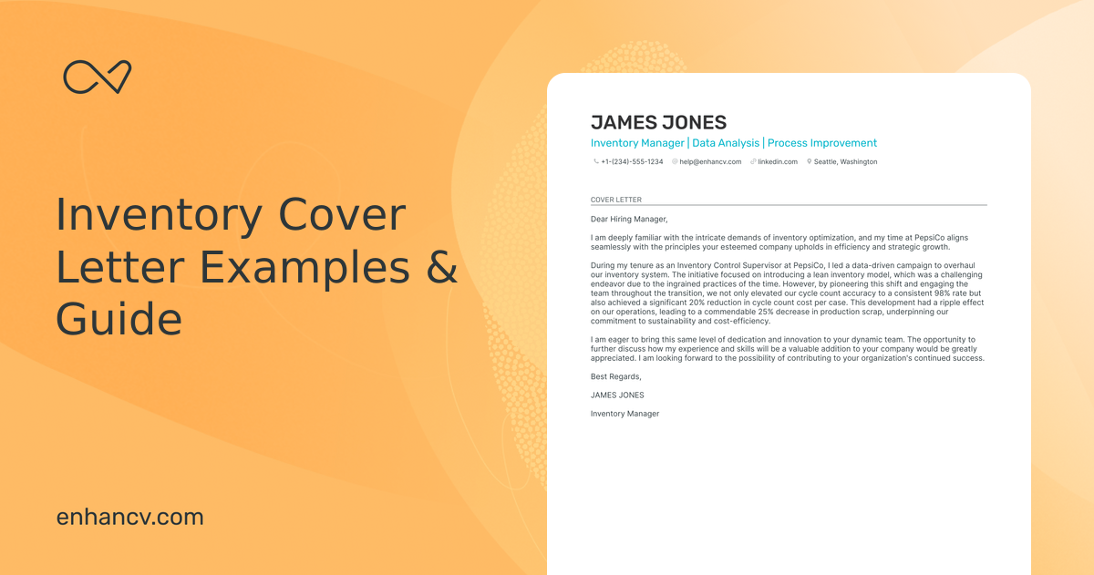 6 Professional Inventory Cover Letter Examples and Template for 2025 ...