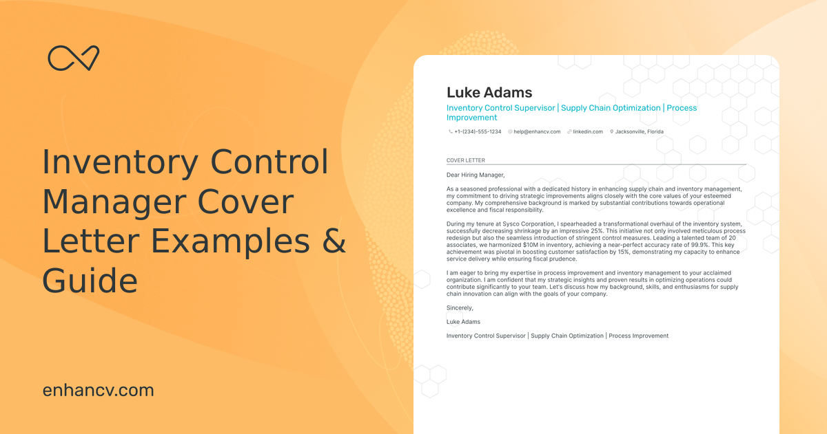 Inventory Control Cover Letter