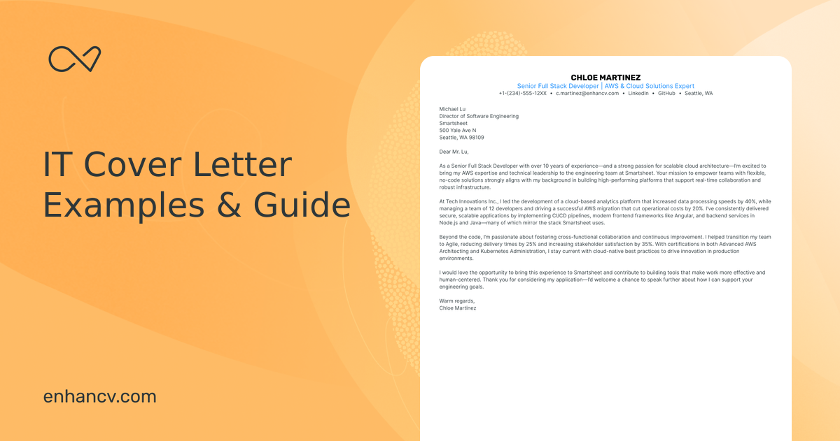 5 Professional IT Cover Letter Examples for 2026