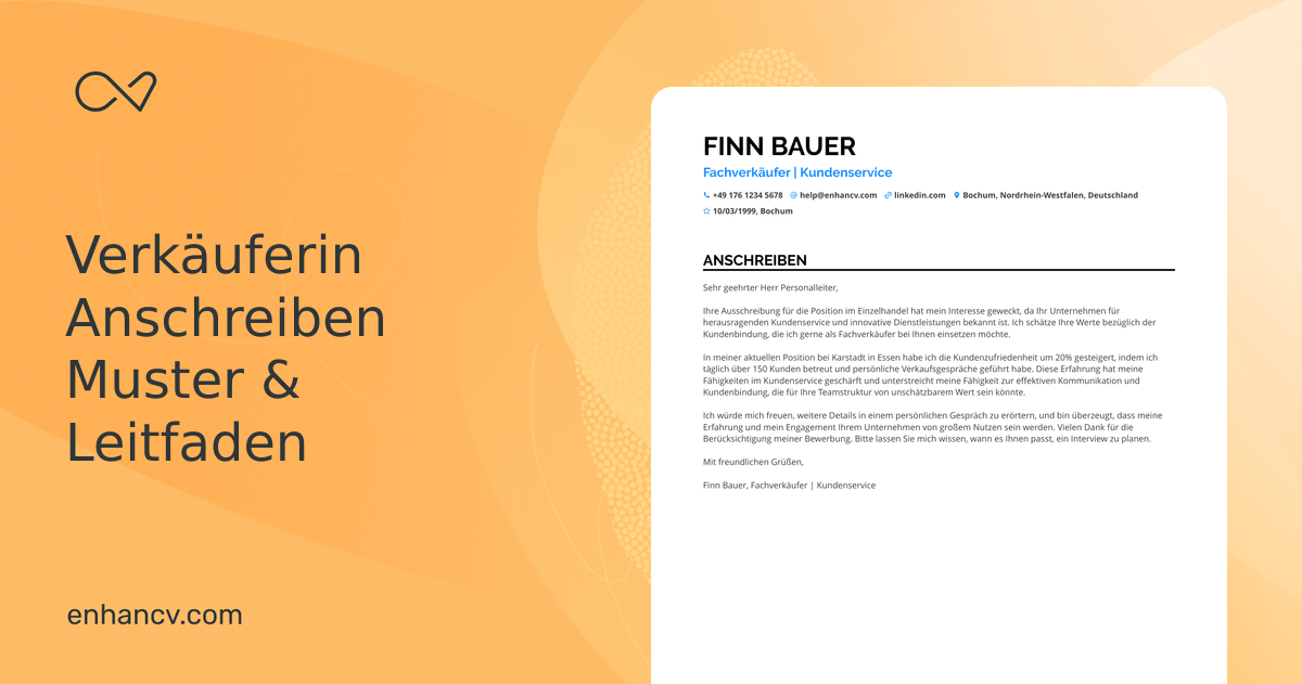 Verkäuferin Bewerbungsschreiben Beispiele für 2025