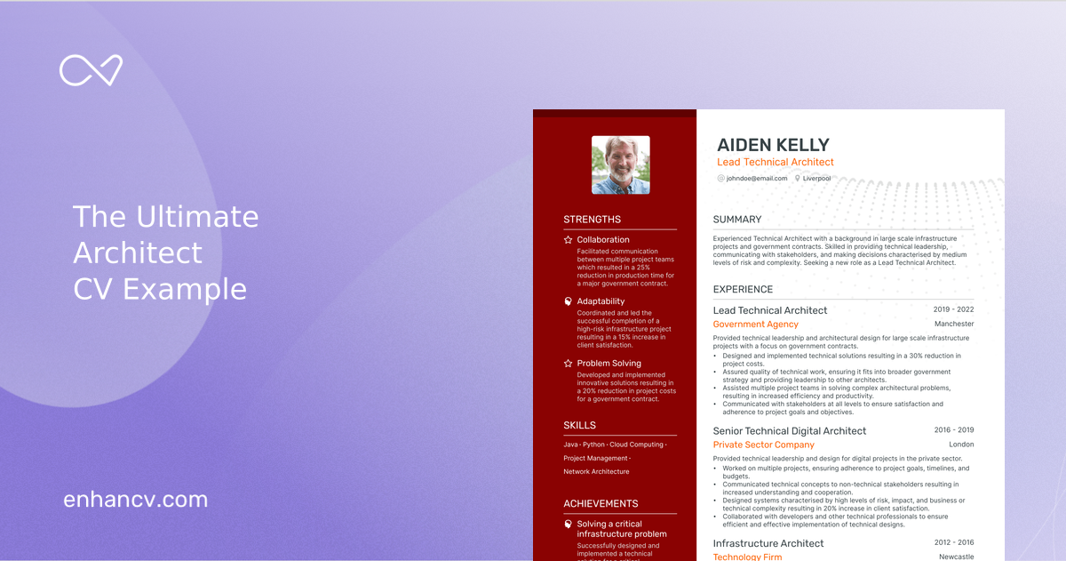 3 Architect CV Examples for 2023