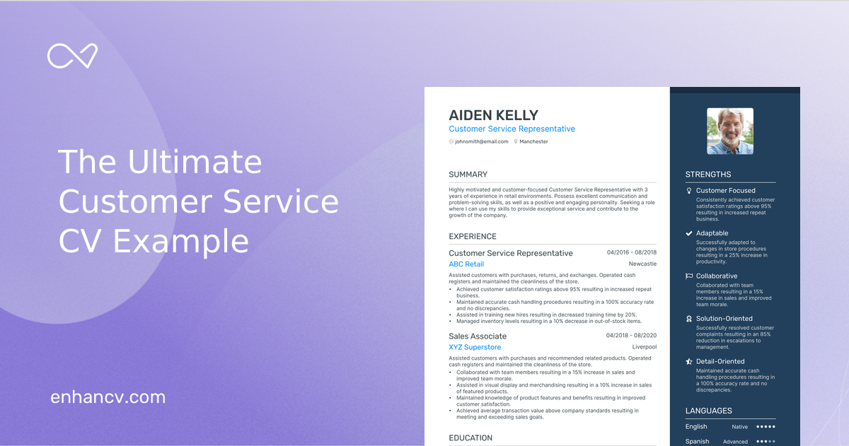 3 Customer Service CV Examples for 2024