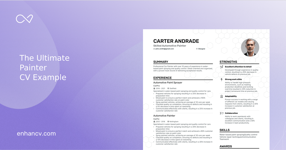 3 Painter CV Examples for 2023