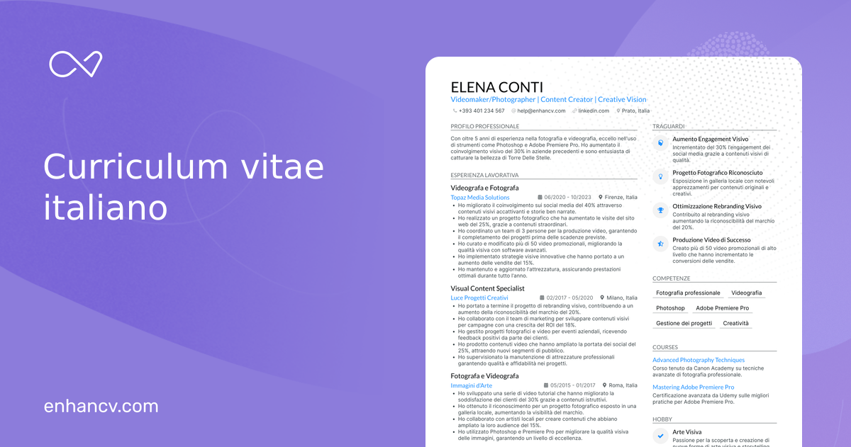 Curriculum vitae italiano: Guida, esempi e consigli 2025
