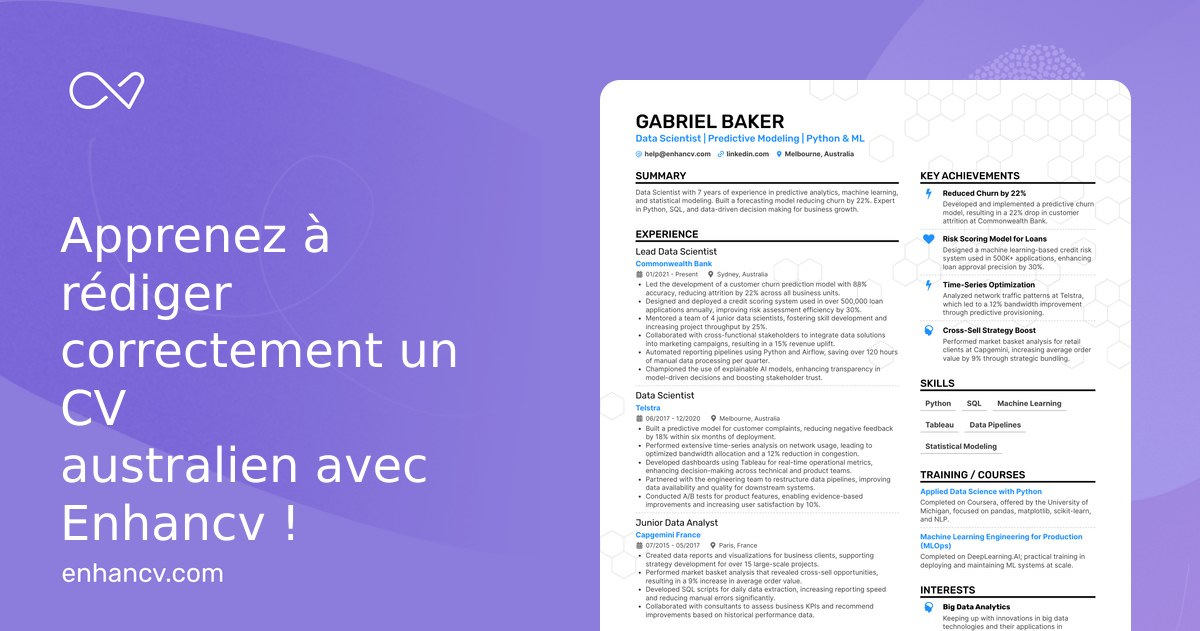 CV Australien : Exemples et Modèles pour Travailler en Oz