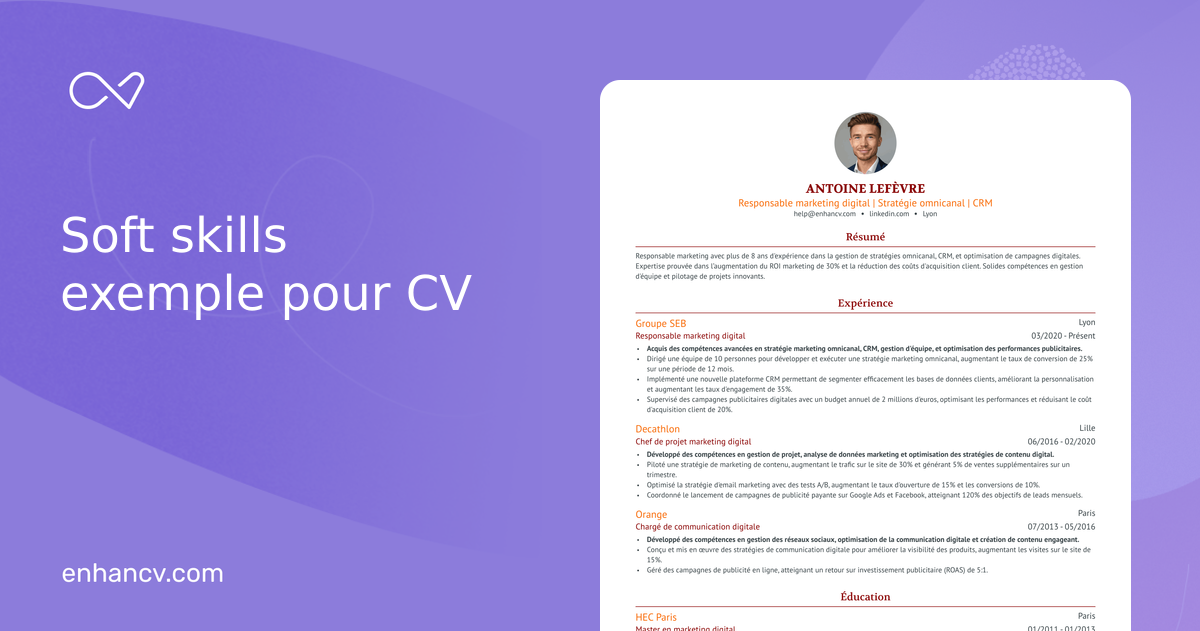Soft Skills Exemple : 10 Compétences Douces Essentielles sur CV