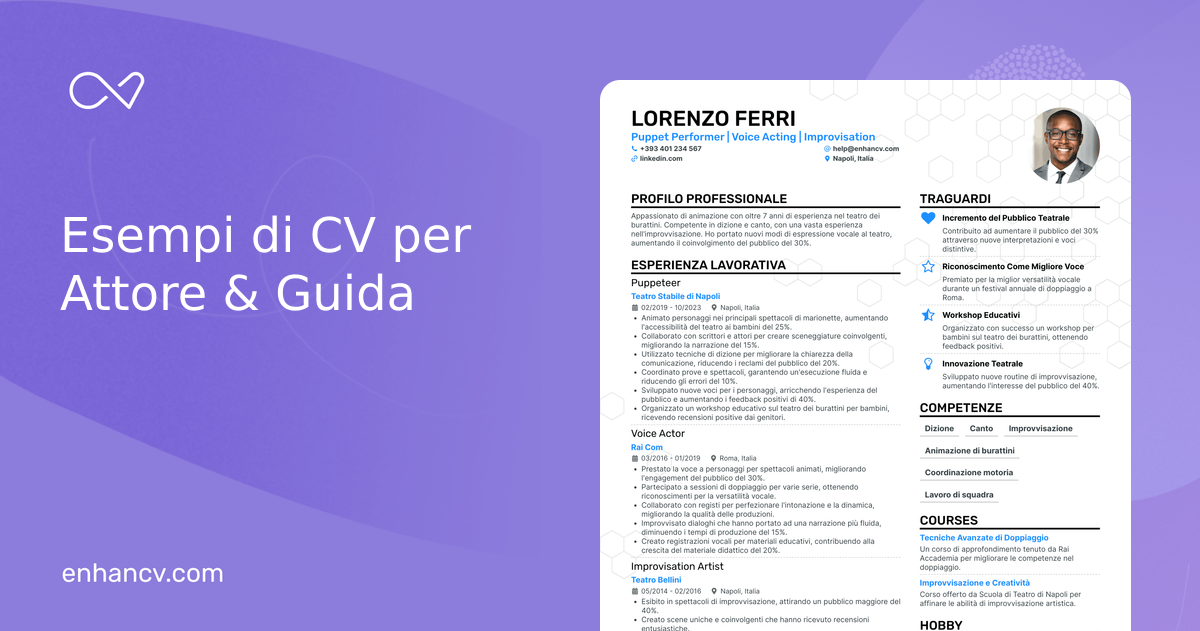 15 Esempi di Curriculum per Attore che Hanno Fatto Assumere 15 Esempi di Curriculum per Attore che Hanno Fatto Assumere