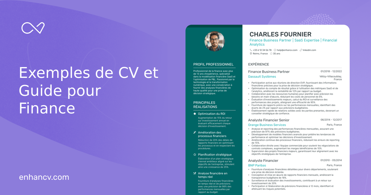 CV Type Finance : Modèles Gratuits, Conseils pour Le Réussir