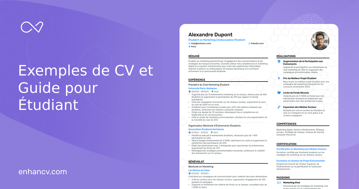 CV Étudiant : Astuces pour Être Choisi + Exemples et Modèles