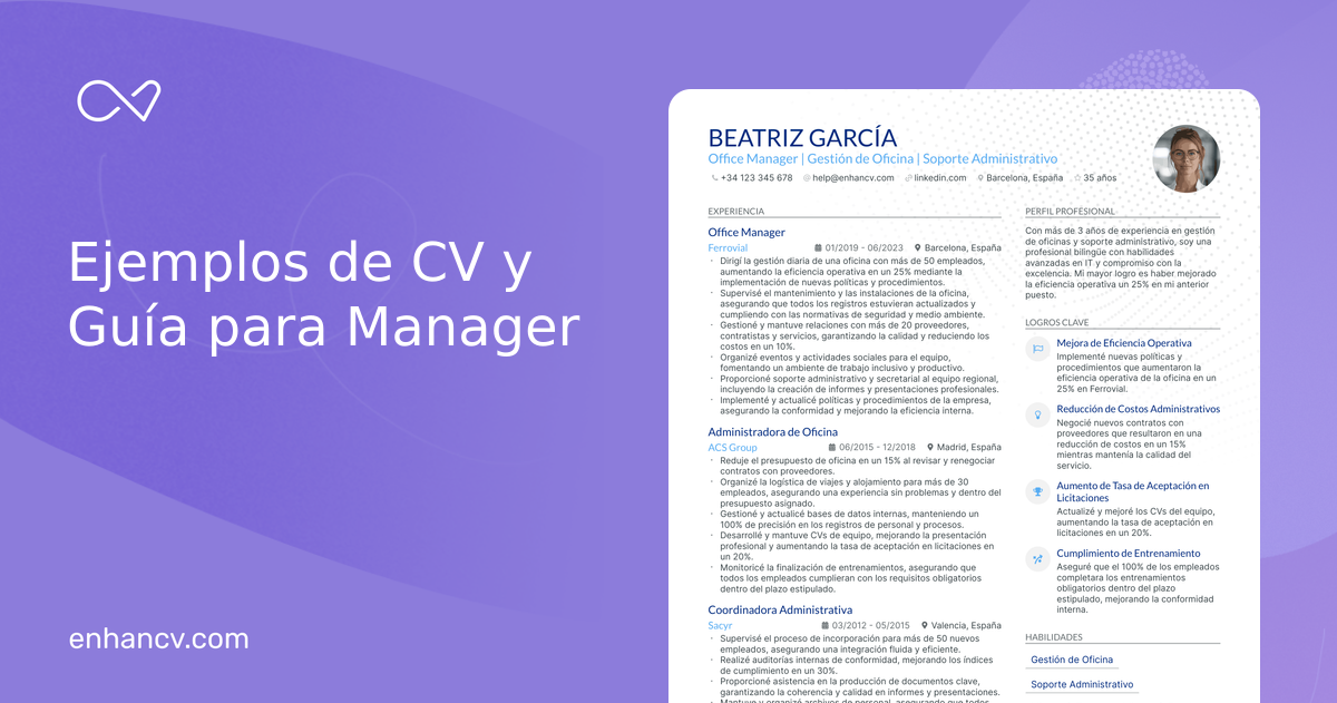 CV Manager: 21 plantillas para optimizar tu CV de gerente