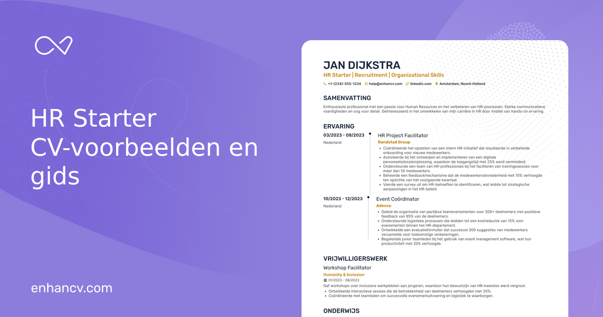 14 CV-voorbeelden voor HR Starter