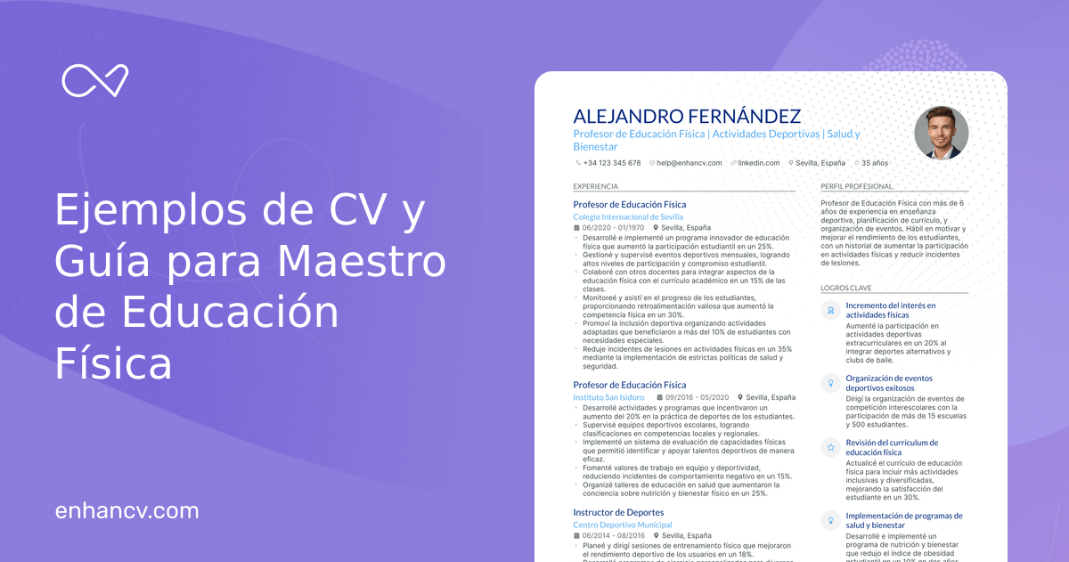 Ejemplo de Currículum de Maestro de Educación Física que Consiguió Empleo y Consejos para 2025