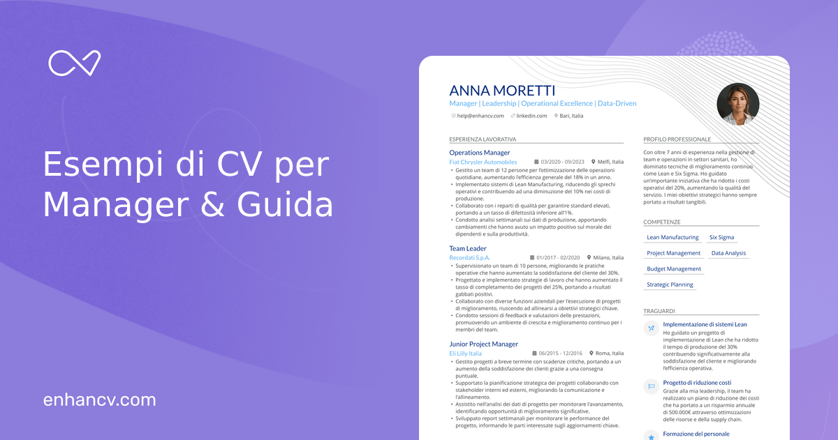 Curriculum Manager: Esempi, Consigli e Modelli per il Tuo CV Perfetto