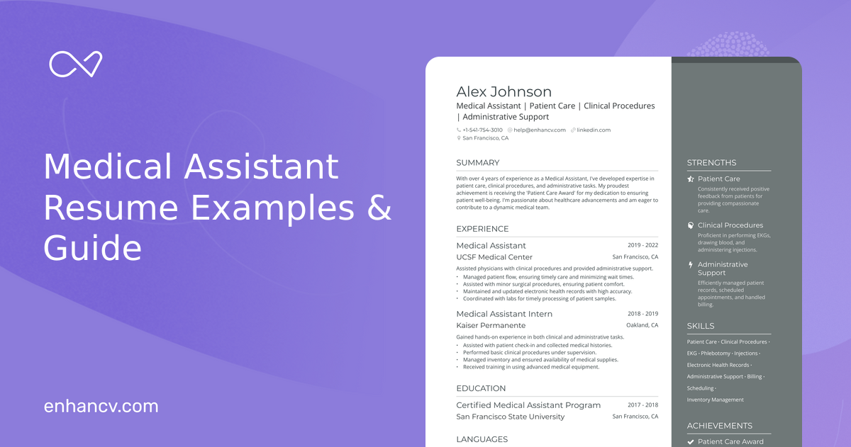 Medical Assistant Resume Examples & Guide for 2024