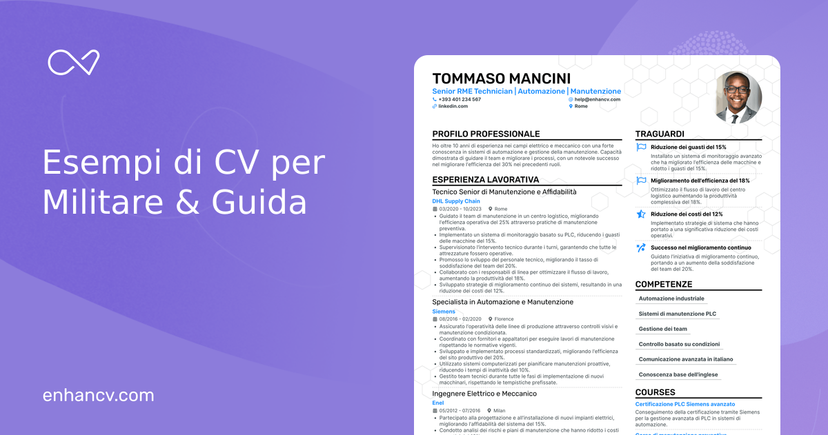 14 Esempi di Curriculum per Militare che Hanno Fatto Assumere